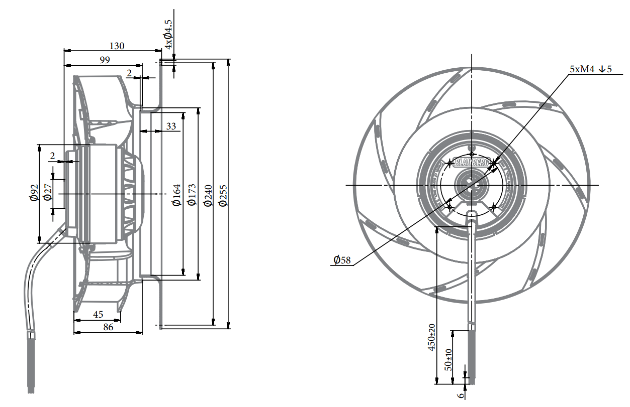 BL-B250С-2E-D01-01 | Blauberg Motoren