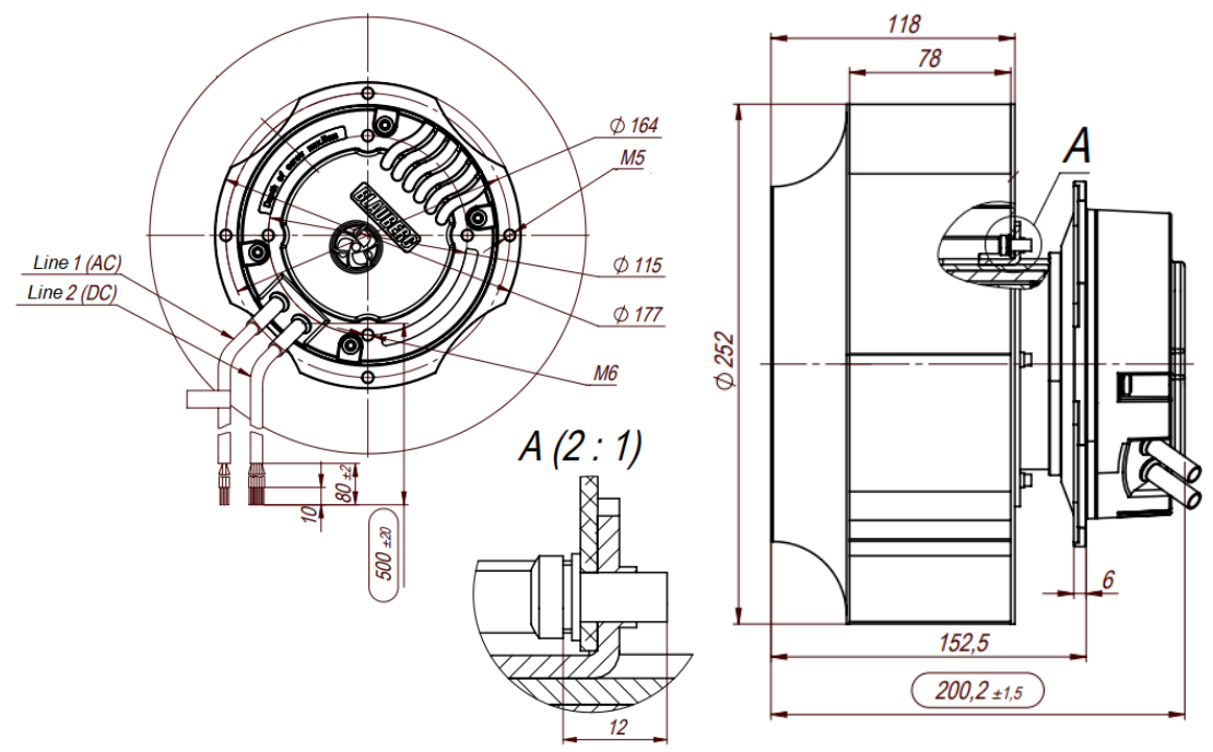 BL-B250E-EC-F05 | Blauberg Motoren